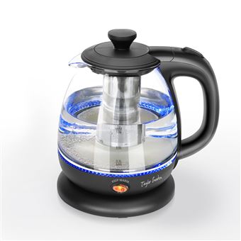 Bouilloire en verre Taylor Swoden Abel 0% BPA 2200W 1L Infuseur Éclairage LED Maintien au chaud ...