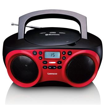 Radio portable stéréo avec lecteur CD Lenco SCD-501RD Rouge-Noir - Radio - Achat & prix | fnac