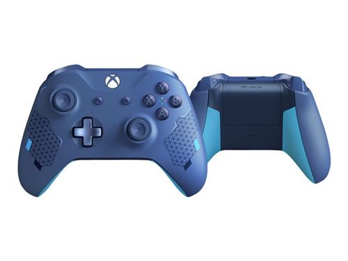 Microsoft Xbox Wireless Controller Sport Blue Special Edition manette de jeu sans fil Bluetooth bleu vibrant pour PC Microsoft Xbox One Microsoft Xbox One S Microsoft