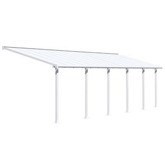 Pergola 25.4m² blanc Palram 704357 - Mobilier de Jardin - Achat & prix ...