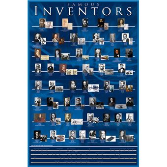 Inventeurs Célébres - Famous Inventors / Einstein - 61x91,5cm - AFFICHE ...