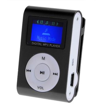 Mini Lecteur MP3 Clip Radio USB FM Écran LCD avec Écouteurs et câble ...