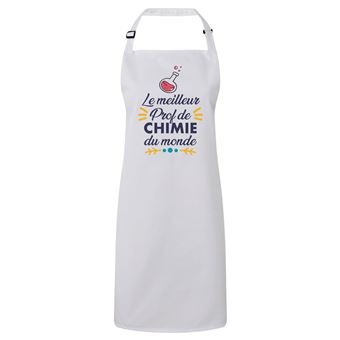 Fabulous Tablier Cuisine Premium Blanc Le Meilleur Prof de Chimie du ...