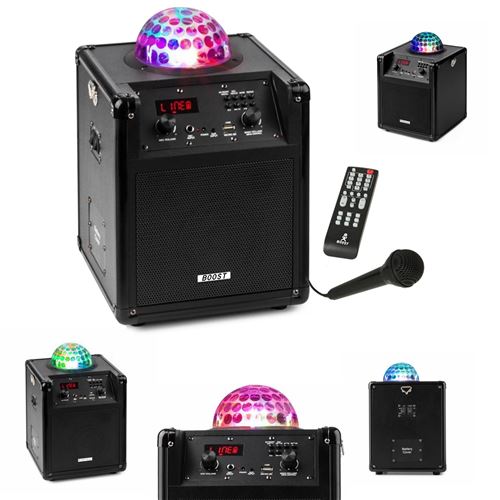 Enceinte mobile autonome Boost Karaoké USB / Bluetooth - 1 Micro ...