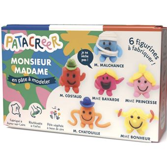Pate a modeler - Monsieur Madame 6 figurines - Pâte à modeler - Achat ...