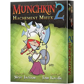 Jeu de cartes Munchkin 2 Hachement Mieux - Jeu de stratégie - Achat ...