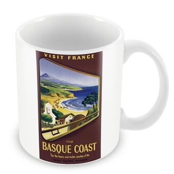 Fabulous Mug céramique Cote Basque Voyage France Affiche Vintage ...