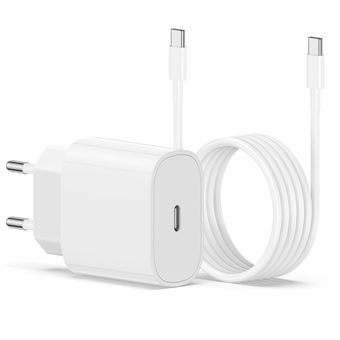 Chargeur rapide 20w 3A + Câble usb-c 1 mètre pour Iphone 16 - Iphone 16 ...