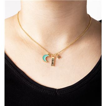 Collier prénom Celia avec pendentif Lune - Bijou - Achat & prix | fnac