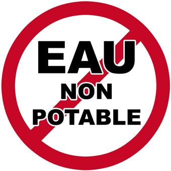 eau non potable - 15cm - Sticker/autocollant - Autocollant et sticker ...