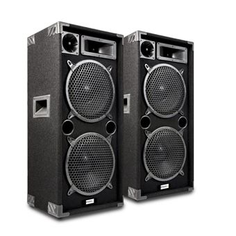 Paire d'enceintes passives IBIZA SOUND STAR 210 - DISCO BOX, Puissance ...