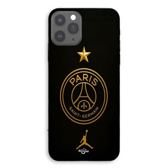 Coque Pour iPhone 11 pro max PSG logo jordan doré étoile champion ...