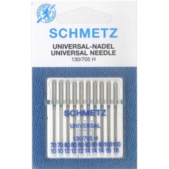Aiguilles pour machines à coudre SCHMETZ UNIVERSAL ASSORTIES 130/705 H - Accessoire machine à ...
