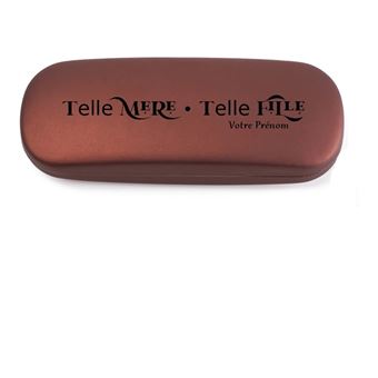 Etui Taperso a lunettes marron bronze motif Telle mere telle fille ...
