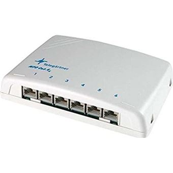 Telegärtner Mini bornier Mpd6-hs K, 6 x RJ45, Cat 6 A iso/IEC blindé ...