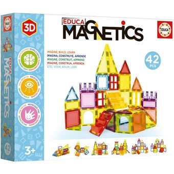 Educa Magnetics 42 pièces - Jeu de construction magnétique - Achat ...