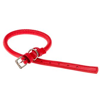 Ferplast Collier pour Chiens VOGUE CF10/48, Lanière en Cuir Véritable, Réglable, Boucle en Métal ...