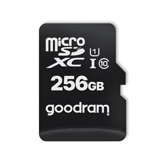 GOODRAM M1AA - Carte mémoire flash (adaptateur SD inclus(e)) - 256 Go - UHS-I U1 / Class10 ...