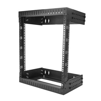 StarTech.com 12U 19" Wall Mount Network Rack, Adjustable Depth 12-20" 2 ...