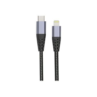 MUVIT Tiger - Câble Lightning - 24 pin USB-C mâle pour Lightning mâle ...