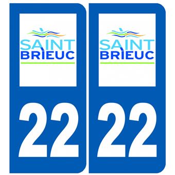 immatriculation Saint-Brieuc - Sticker/autocollant - Autocollant et ...