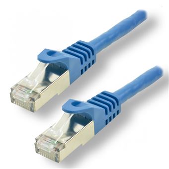 Câble réseau RJ45 100% cuivre CAT 7 S/FTP LSZH - 3m Bleu - Câbles ...