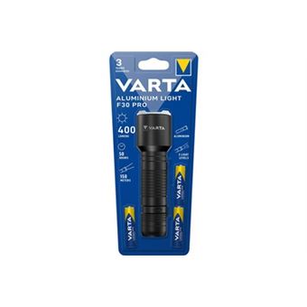 Lampe torche led varta en aluminium 400lm, avec 3 piles alcalines aaa ...