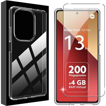 Pack coque transparente en TPU et protection écran vitre en verre ...