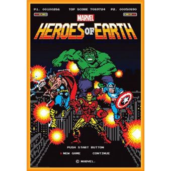 Poster Encadré: Marvel Comics - Heroes Of Earth, Avengers Comme ...
