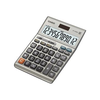 Casio DF-120BM - Calculatrice de bureau - 12 chiffres - panneau solaire, pile - Calculatrice ...