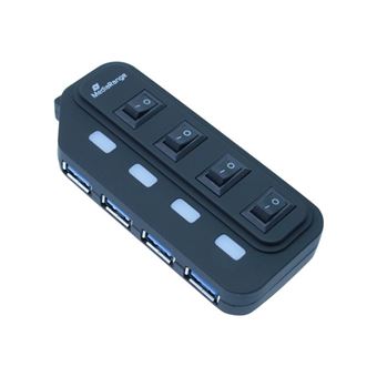 MediaRange MRCS504 - Concentrateur (hub) - 4 x SuperSpeed USB 3.0 - de bureau - Hub USB - Achat ...