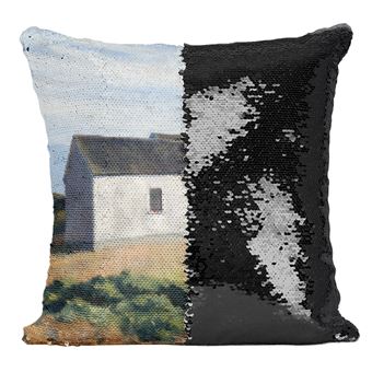 Fabulous Coussin avec Housse Sequin - Paillettes Noir Ryder's House ...