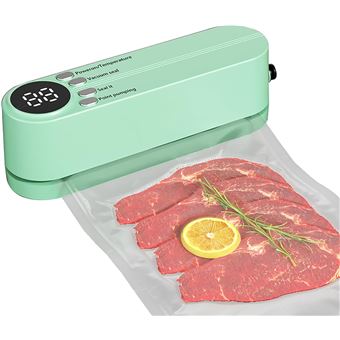 Mini machine à emballer sous vide portable verte, batterie - Machine ...