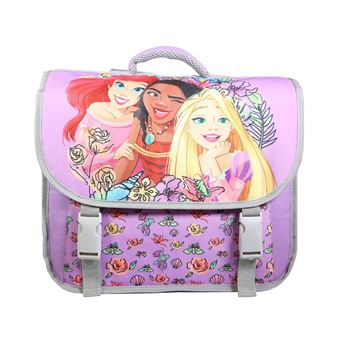 BAGTROTTER Cartable 38 cm Princesses Violet Fleurs - Cartables ...