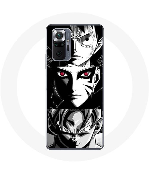 Coque pour Xiaomi Redmi Note 10 Pro Sangoku Naruto Luffy one piece ...