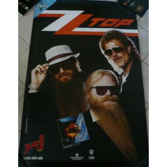 ZZ TOP - 117x155 cm - AFFICHE / POSTER - Achat & prix | fnac
