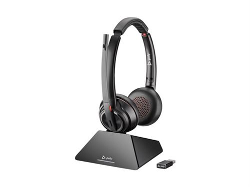 Poly Savi 8220 - Savi 8200 series - headset - op oor - DECT / Bluetooth ...