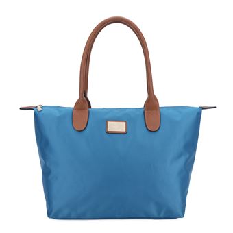 Sac à main cabas grande taille en Polyestere Gallantry Bleu - Sac porté ...