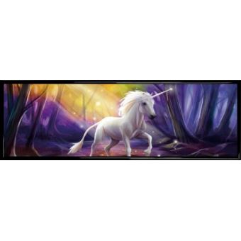 Poster Reproduction Encadré: Licornes - Licorne Dans La Forêt Magique ...