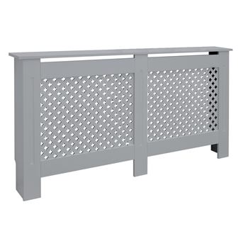 ECD Germany Cache-Radiateur Chauffage Moderne - 152x19x82 cm - Gris ...