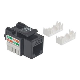 Intellinet Embase CAT6 pour découpe standard, UTP, noir, terminaison à ...