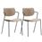 ALTOBUY - Lot de 2 chaises AKIMA - Structure métal noir, assise et ...