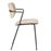 ALTOBUY - Lot de 2 chaises AKIMA - Structure métal noir, assise et ...