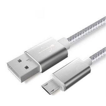 Cable Metal Nylon Pour SAMSUNG Galaxy J6 Android Chargeur USB/Micro USB ...