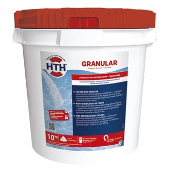 HTH Granular - Chlore non stabilisé Granulés 10kg - Accessoires ...