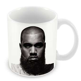 Fabulous Mug céramique Kanye West avec une Barbe Hipster - Tasse et ...