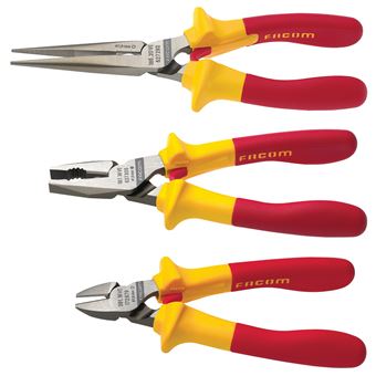 Jeu de 3 pinces isolés 1000V FACOM - VE.3PB - Pinces et tenailles - Achat & prix | fnac