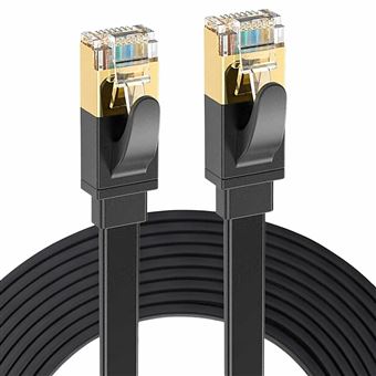 Câble Ethernet 20 mètre CAT 7 Plat, Câble Réseau RJ45 10Gbps 600MHz ...
