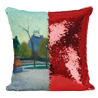 Fabulous Coussin avec Housse Sequin - Paillettes Rouge Central Park ...