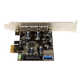 StarTech.com Carte contrôleur PCI Express à 4 ports USB 3.0 - 3 ...